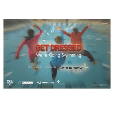 Swim to Survive PLUS Posters - 11 in x 17 in