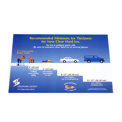 Ice Thickness Posters - 11 in x 17 in (Pkg of 10)