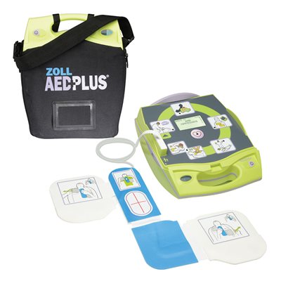 ZOLL AED Plus Fully-Automated AED with CPR-DPads batteries & case - English